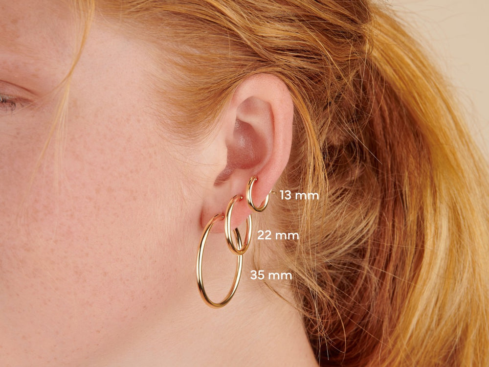 22mm 14K Gold Filled Hoop Earrings | Little Sky Stone