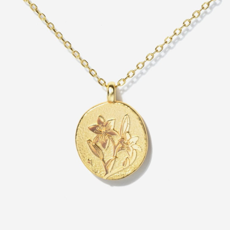 Lily May Birth Flower Necklace | Little Sky Stone