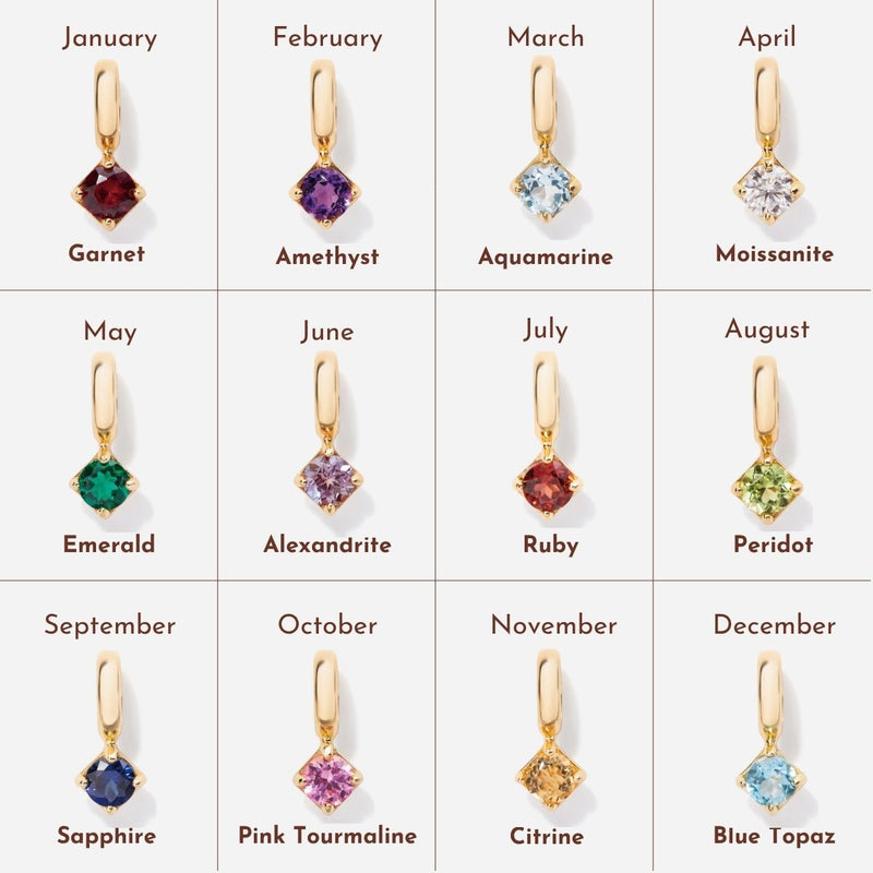 Birthstone Charms | Real Gemstone Add-on Charms – Little Sky Stone