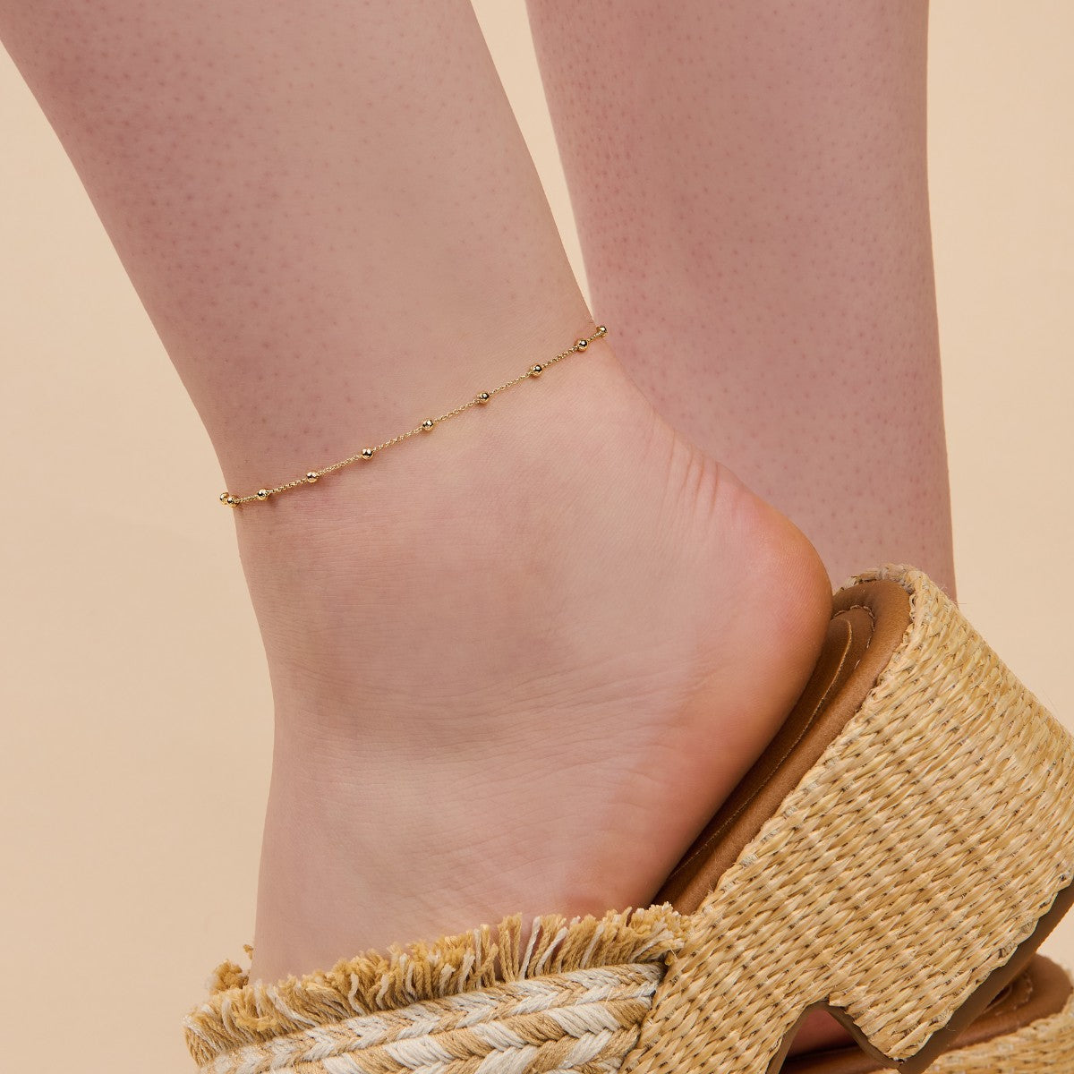 Satellite Chain Anklet – Little Sky Stone